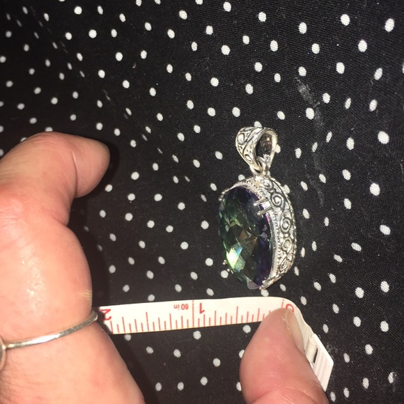 Jewelry | Tibetan Silver Rainbow Cz Pendant Circular | Poshmark